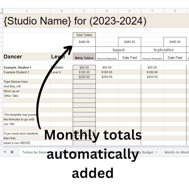 Digital Planner Template, Dance Studio Owner Organizer, Dance Teacher ...