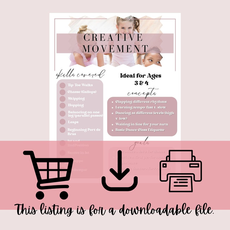 Dance Teacher Canva Template, Dance Class Flyer, Preschool Dancers ...