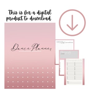 Dance Teacher Planning Journal, Digital Dance Class Planner, Ballet ...