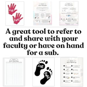 Printable Downloadable Acro Lesson for Beginners, Dance School, Teacher ...