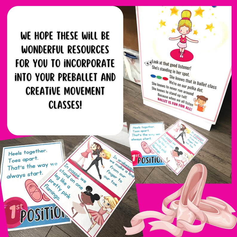 Pre Ballet Class Printables, Dance Lesson and Templates - Etsy