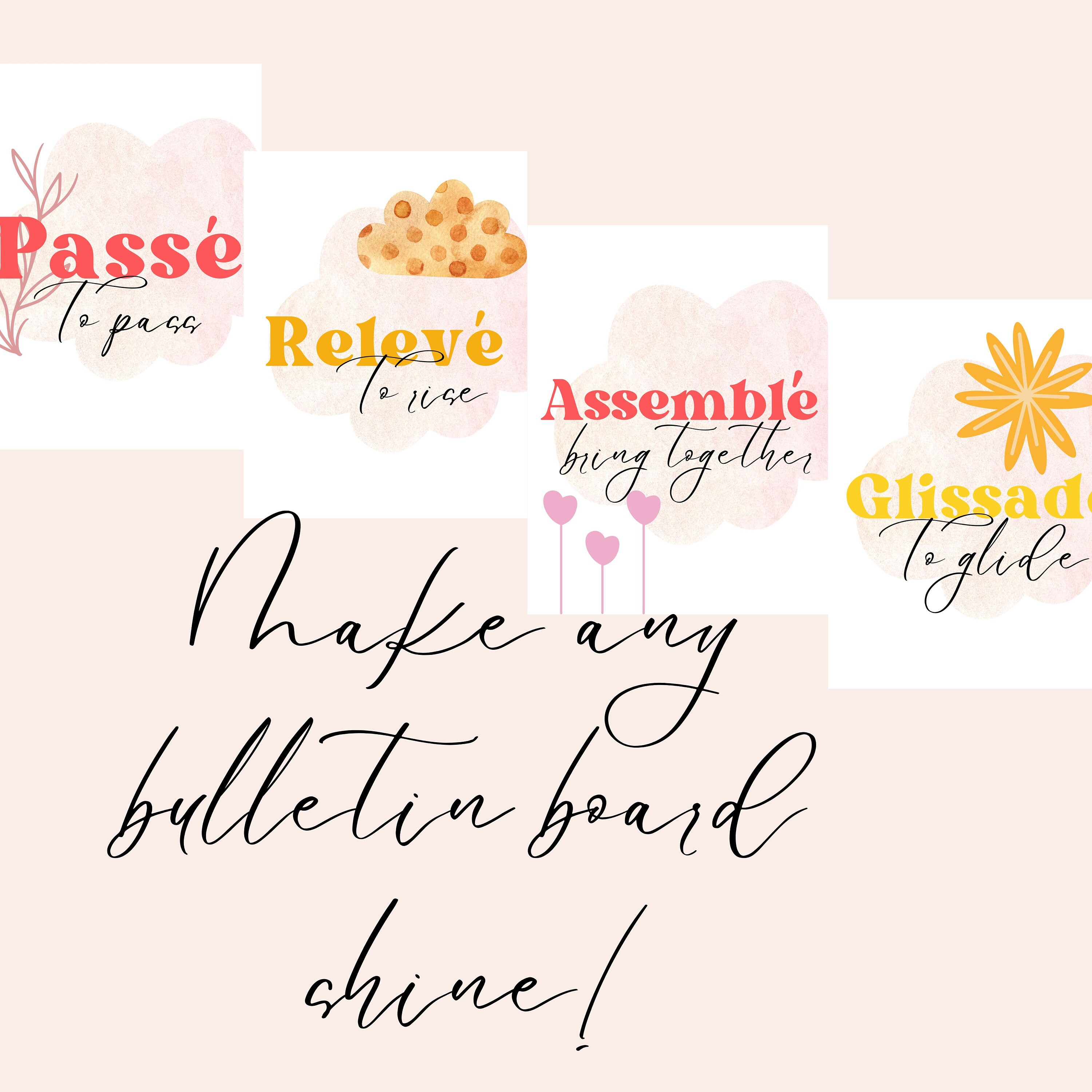 Printable Dance Teacher Ballet Class Vocabulary Digital Prints, Dance ...
