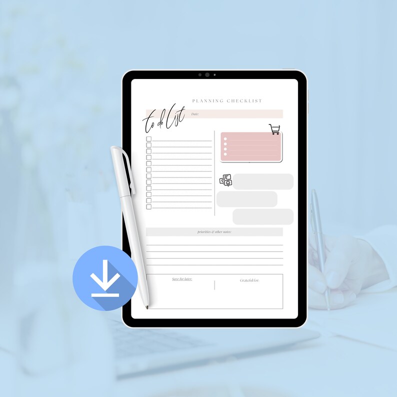 Printable to Do List for the Organized Planner - Etsy