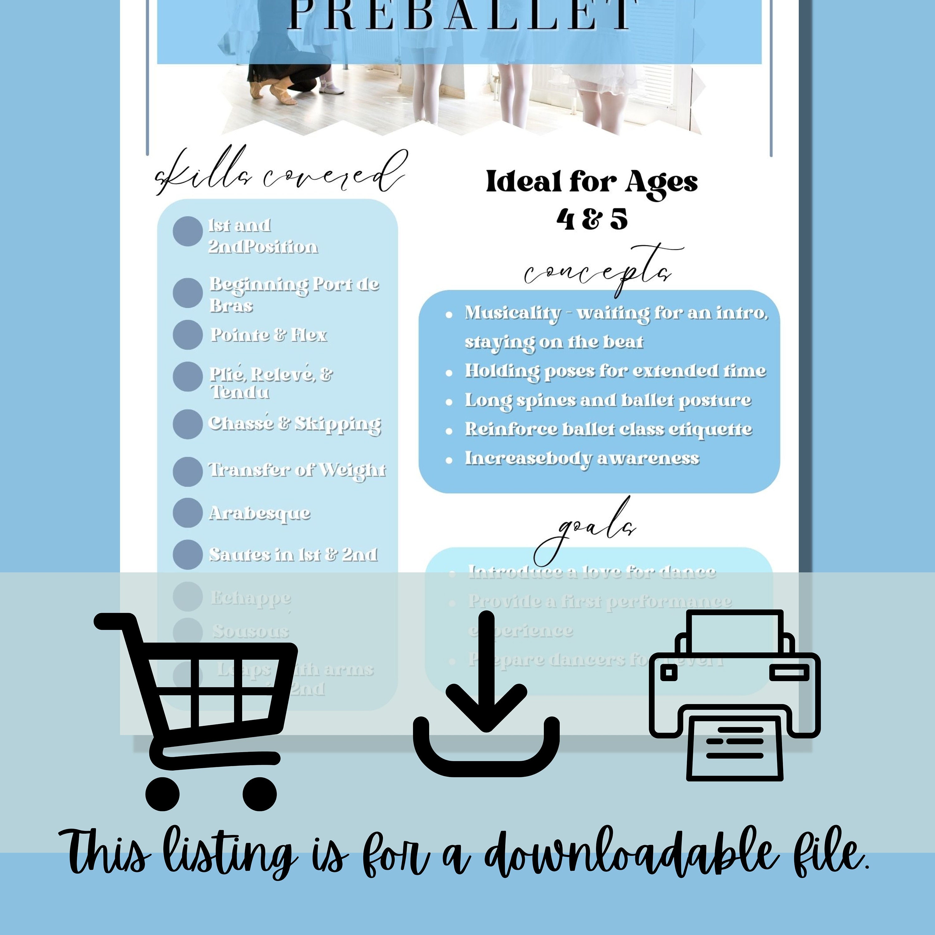 Dance Teacher Canva Template, Dance Class Flyer, Preschool Dancers ...