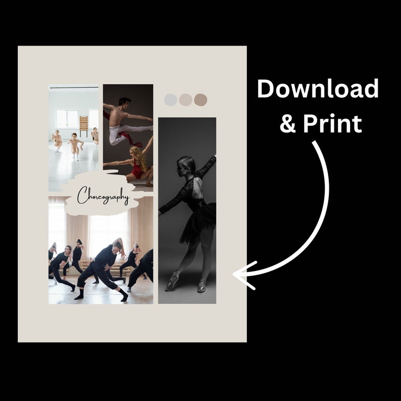 Downloadable Choreographer Planner Pages: Organize and Enhance Your ...