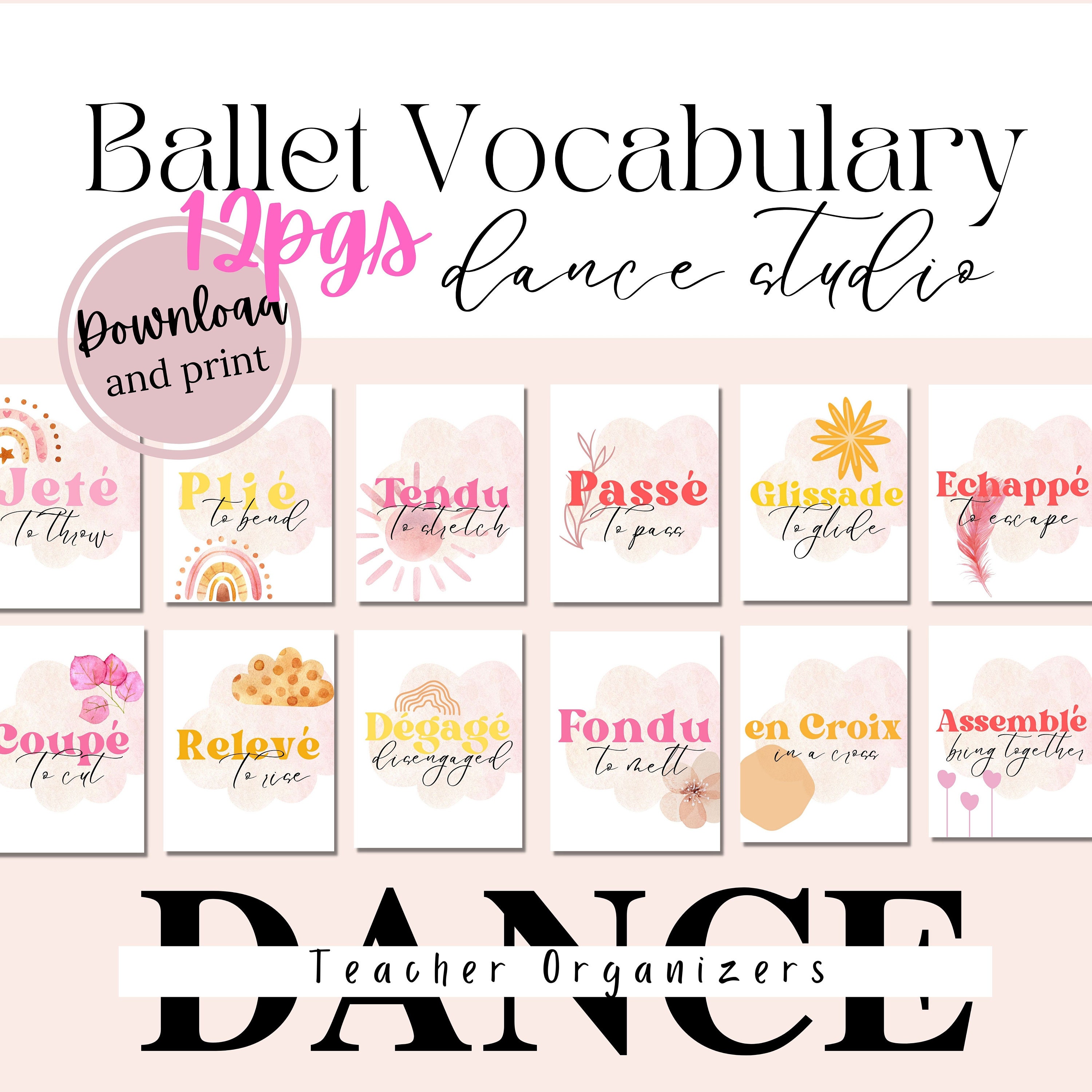 Ultimate Dance Teacher Bundle, Digital Planners, Dance Templates, Dance ...