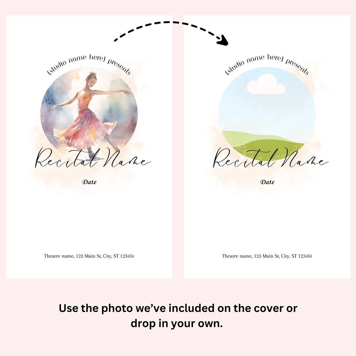 Dance Recital Program Template for Performances, Dance Teacher Tool ...