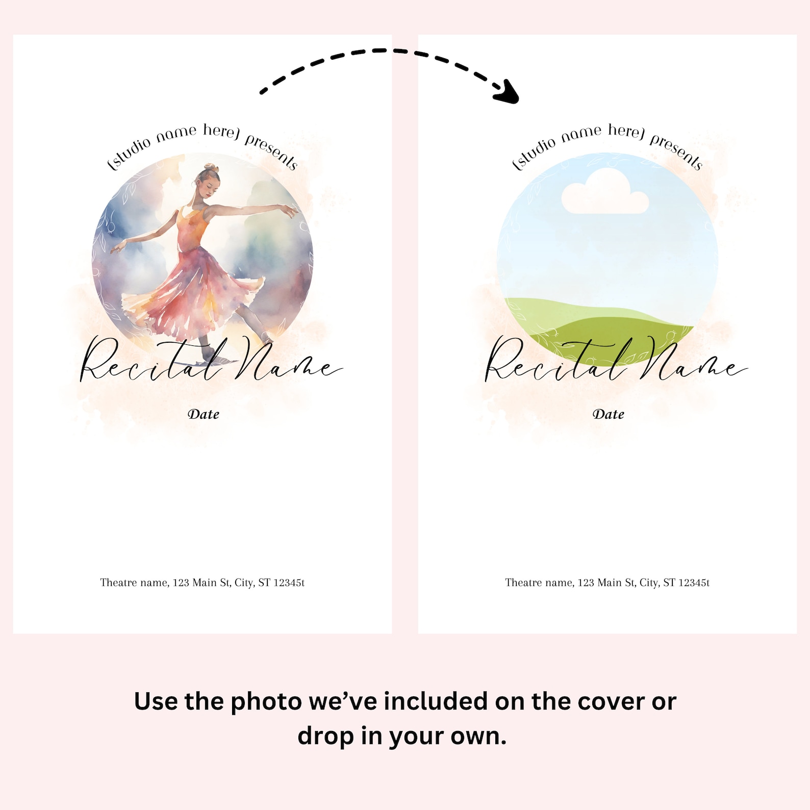 Dance Recital Program Template for Performances, Dance Teacher Tool ...