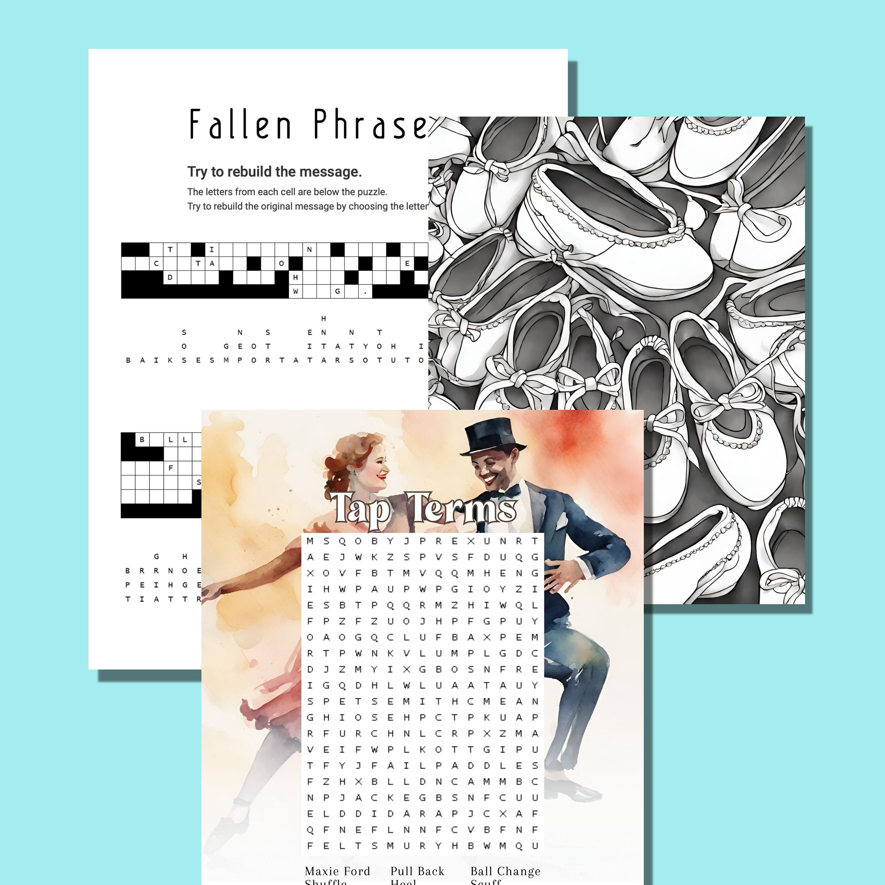 Printable Activities for Kids, Word Find Pages, Activity Sheets for ...