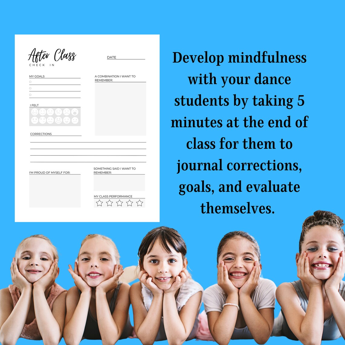 After Dance Journaling Pages Dance Teacher Printables Dance - Etsy