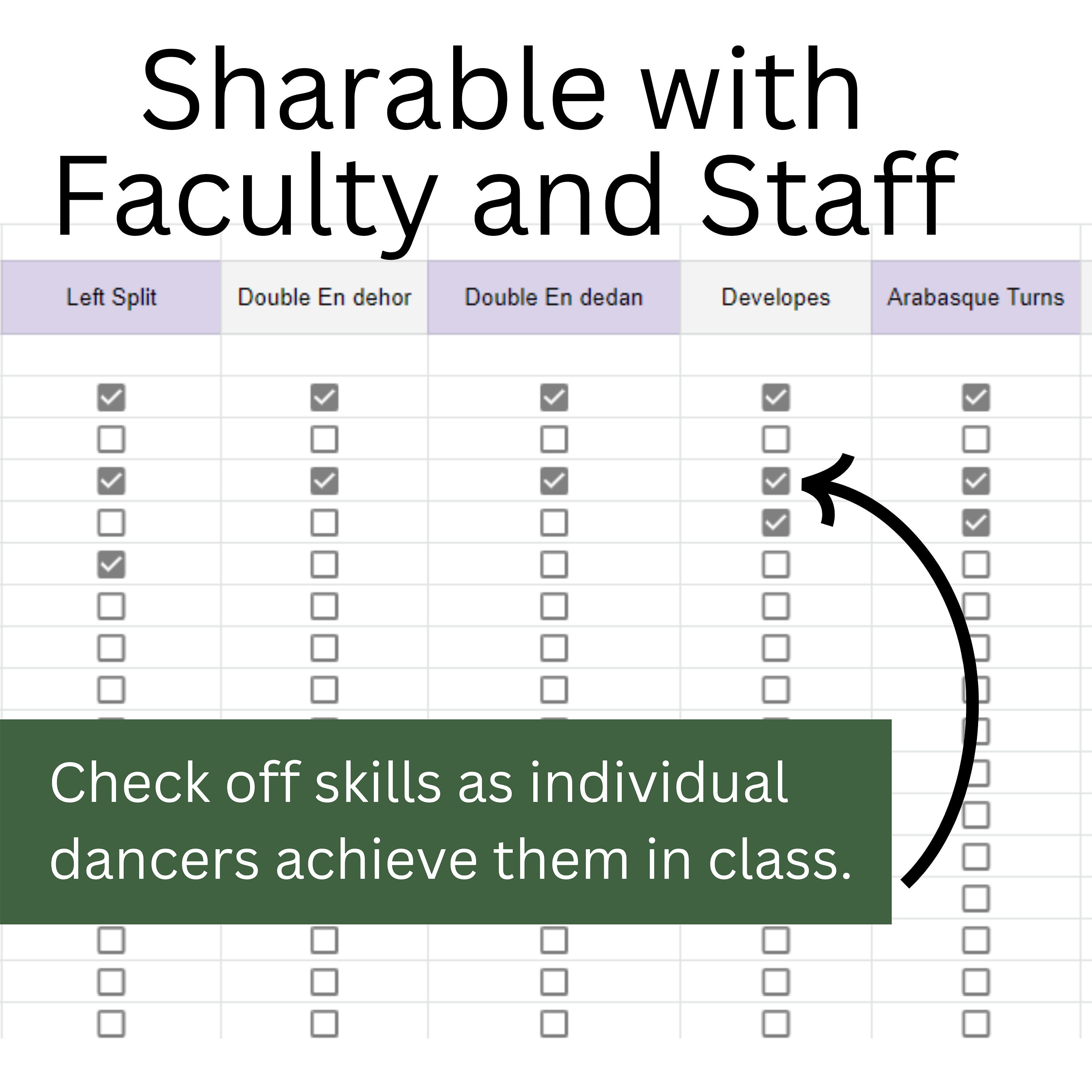 Dance Teacher Organizer, Skill Tracker for Dancers, Studio Owner ...