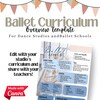 Ballet Syllabus, Skill Checklist, Dance Planner, Organizer, Teaching ...