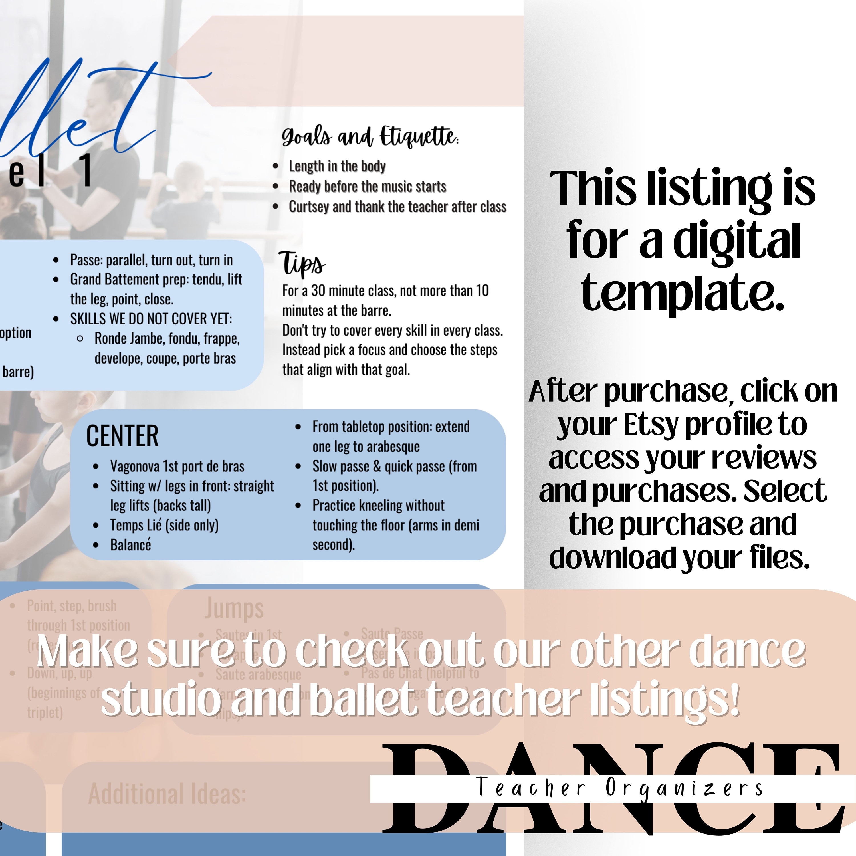 Dance Teacher Ballet Curriculum Overview Canva Template for Dance ...