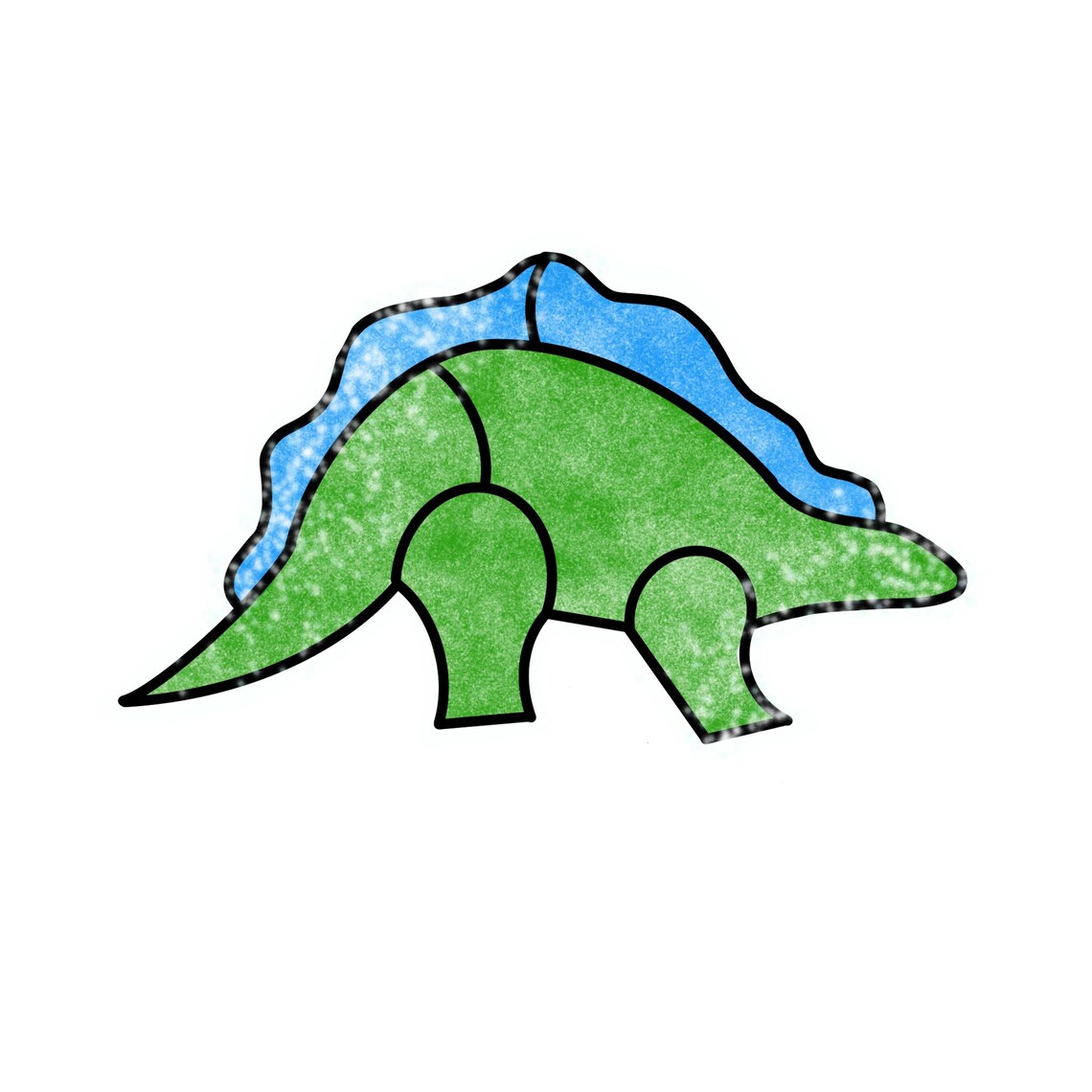 Dinosaur Stained Glass Pattern Bundle, Stegosaurus, Triceratops ...