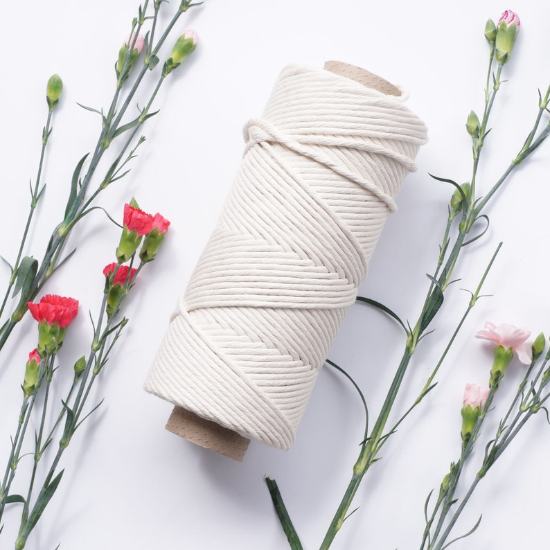 5mm Natural Macrame Cord Macrame Cord Macrame Rope Macrame | Etsy