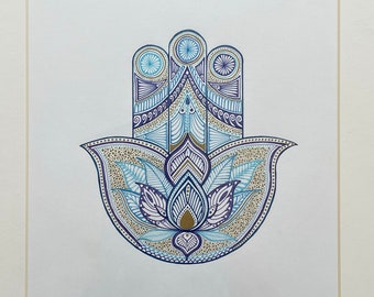 Buddha's Hand Mandala Print - Etsy