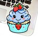 Cute Cupcake PNG Stickers Ai Prompt, Kawaii Cupcake PNG Printable ...