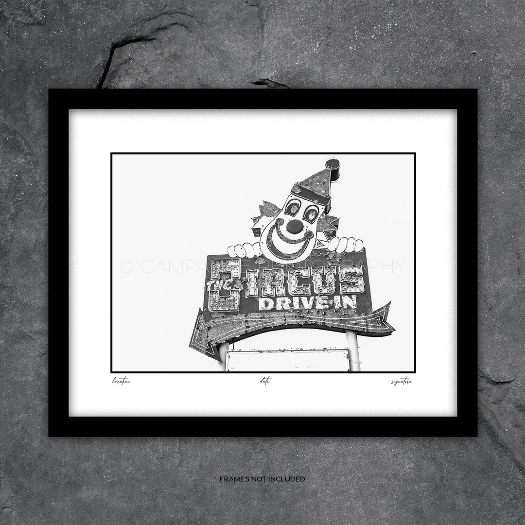 Circus Drive-in Art Photography, Jersey Shore Art Photography, Neon ...