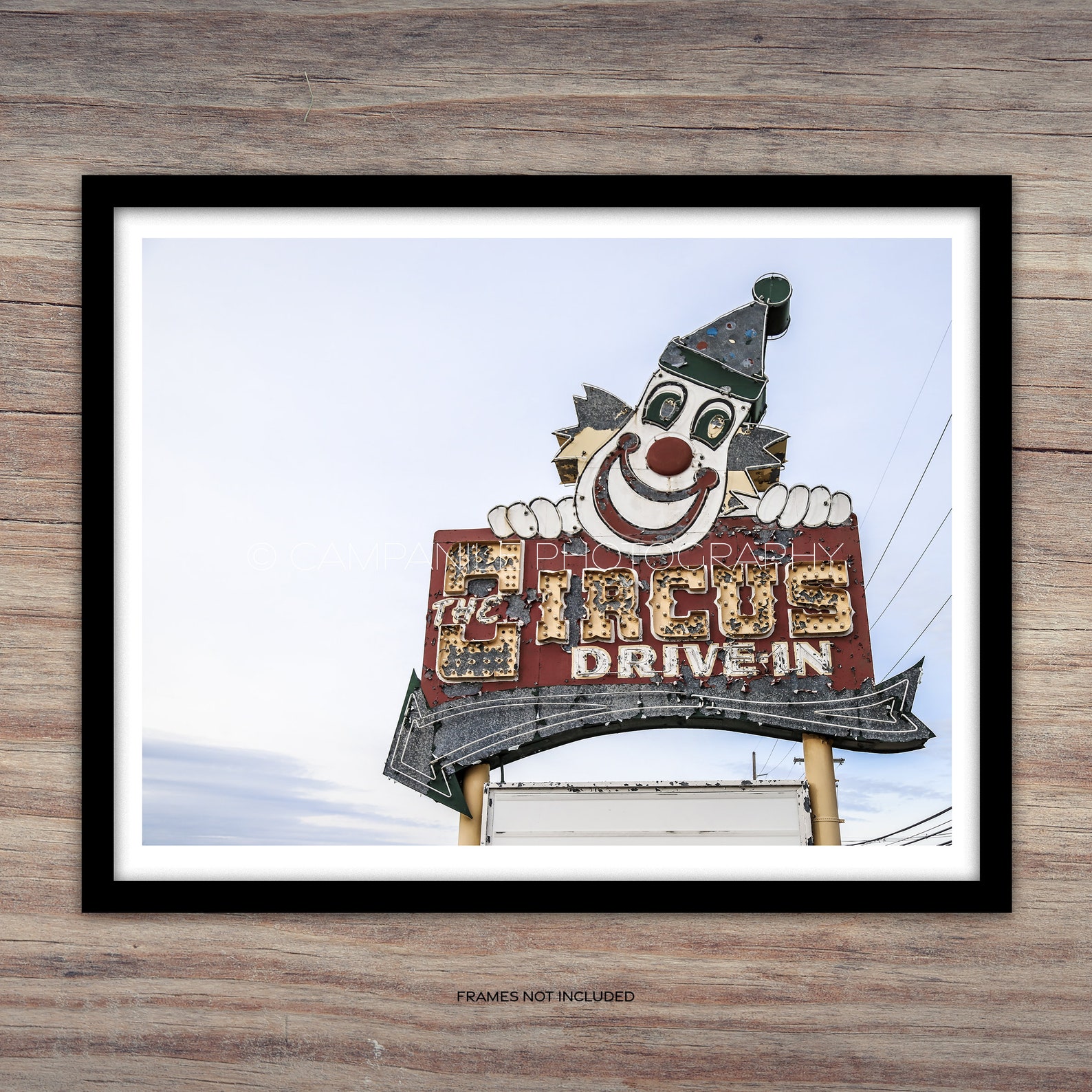 Circus Drive-in Art Photography, Jersey Shore Art Photography, Neon ...