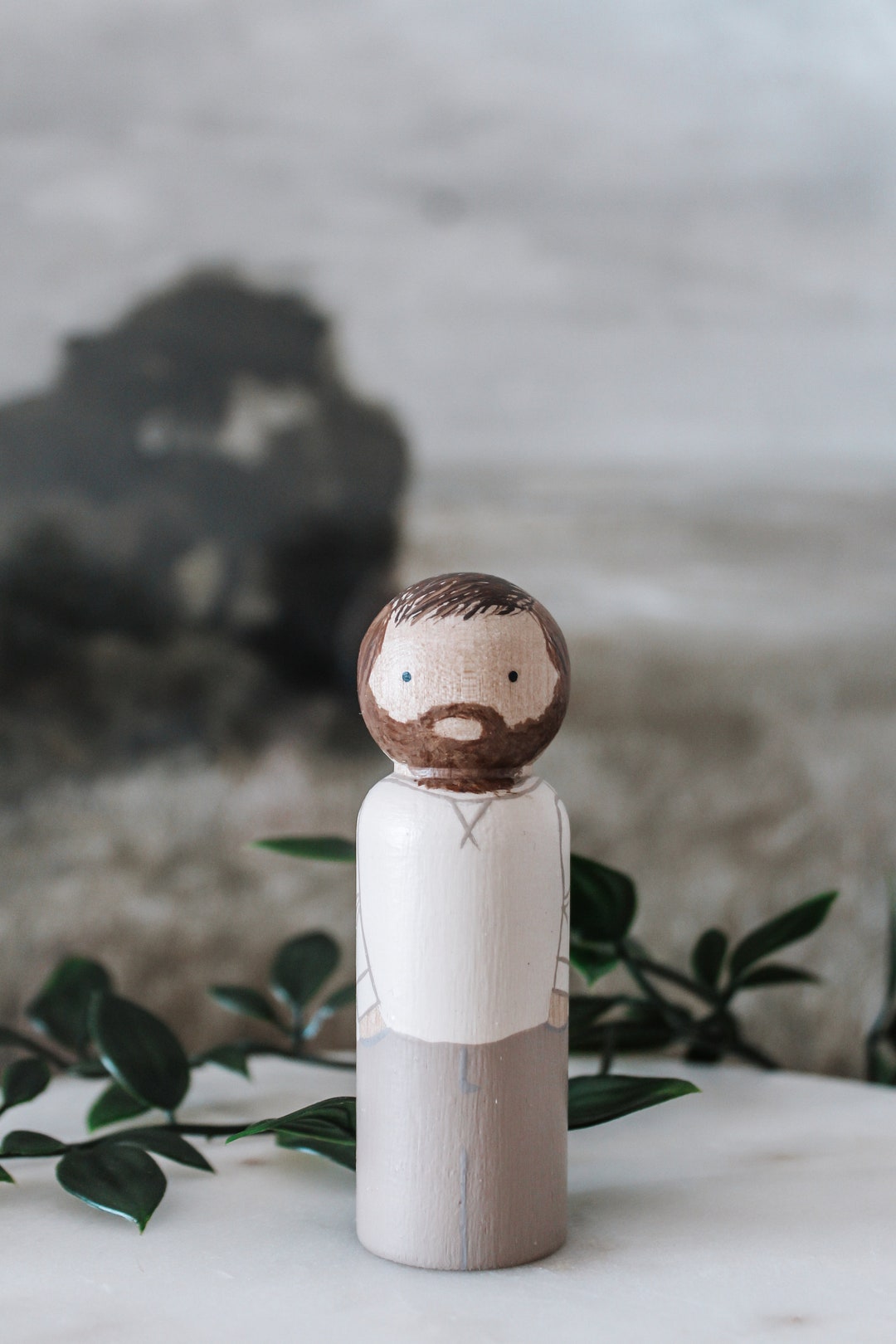 CUSTOM Man Wooden Peg Doll, Montessori, Wooden Toy - Etsy