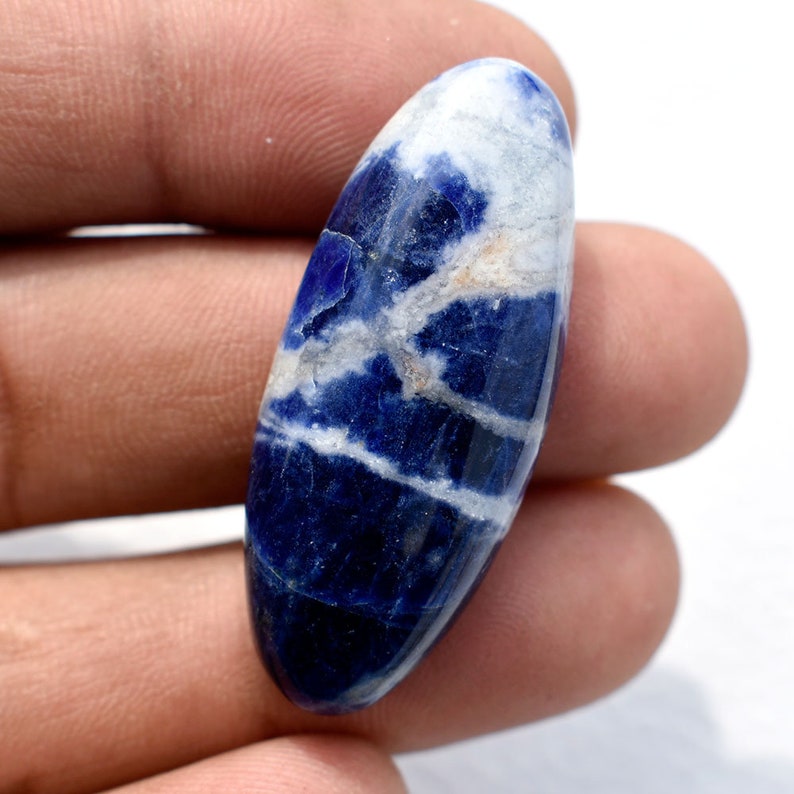 31 Cts Natural Sodalite Gemstone Blue & White Sodalite | Etsy 31 Cts Natural Sodalite Gemstone Blue & White Sodalite | Etsy