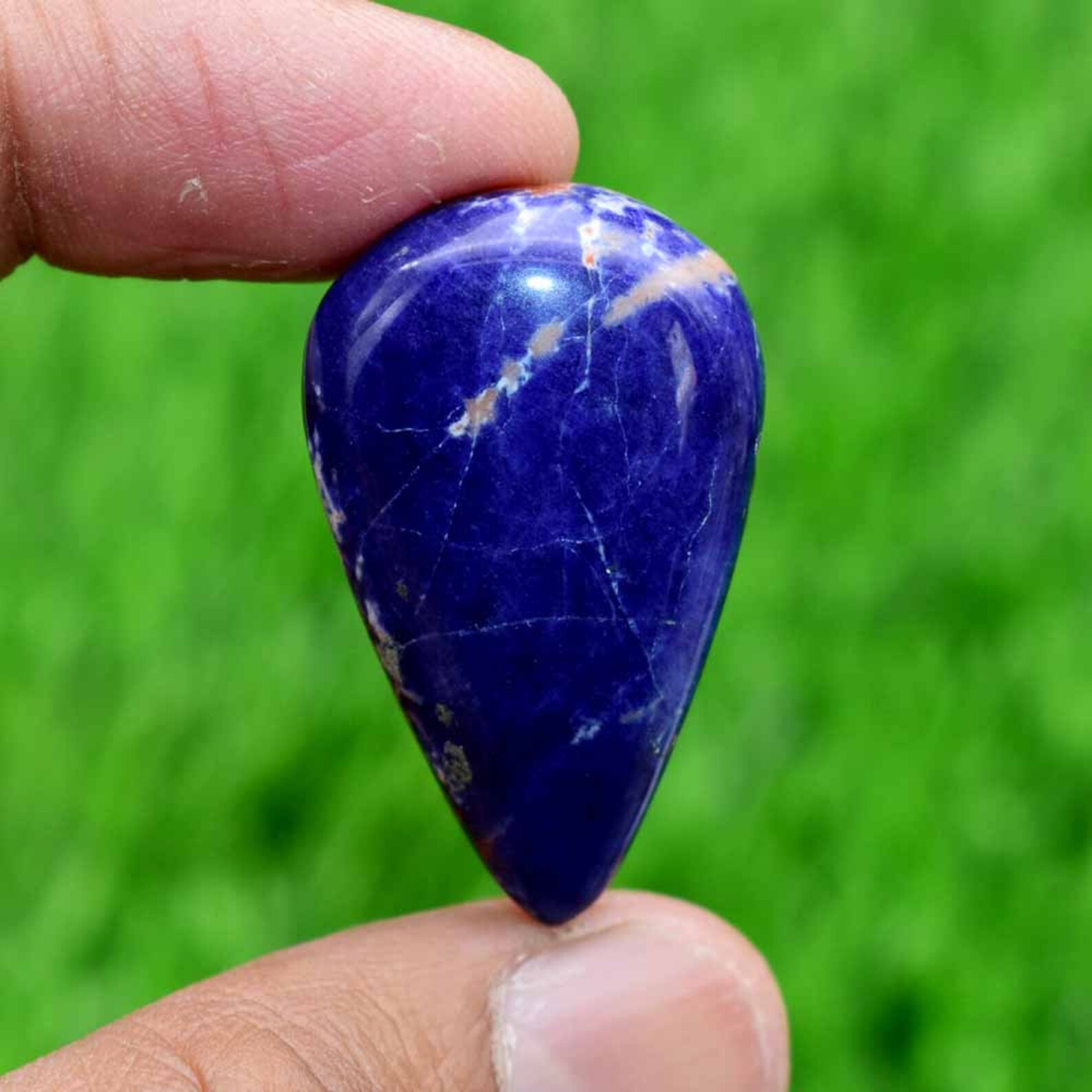 40 Cts Natural Sodalite Gemstone Blue & White Sodalite | Etsy 40 Cts Natural Sodalite Gemstone Blue & White Sodalite | Etsy