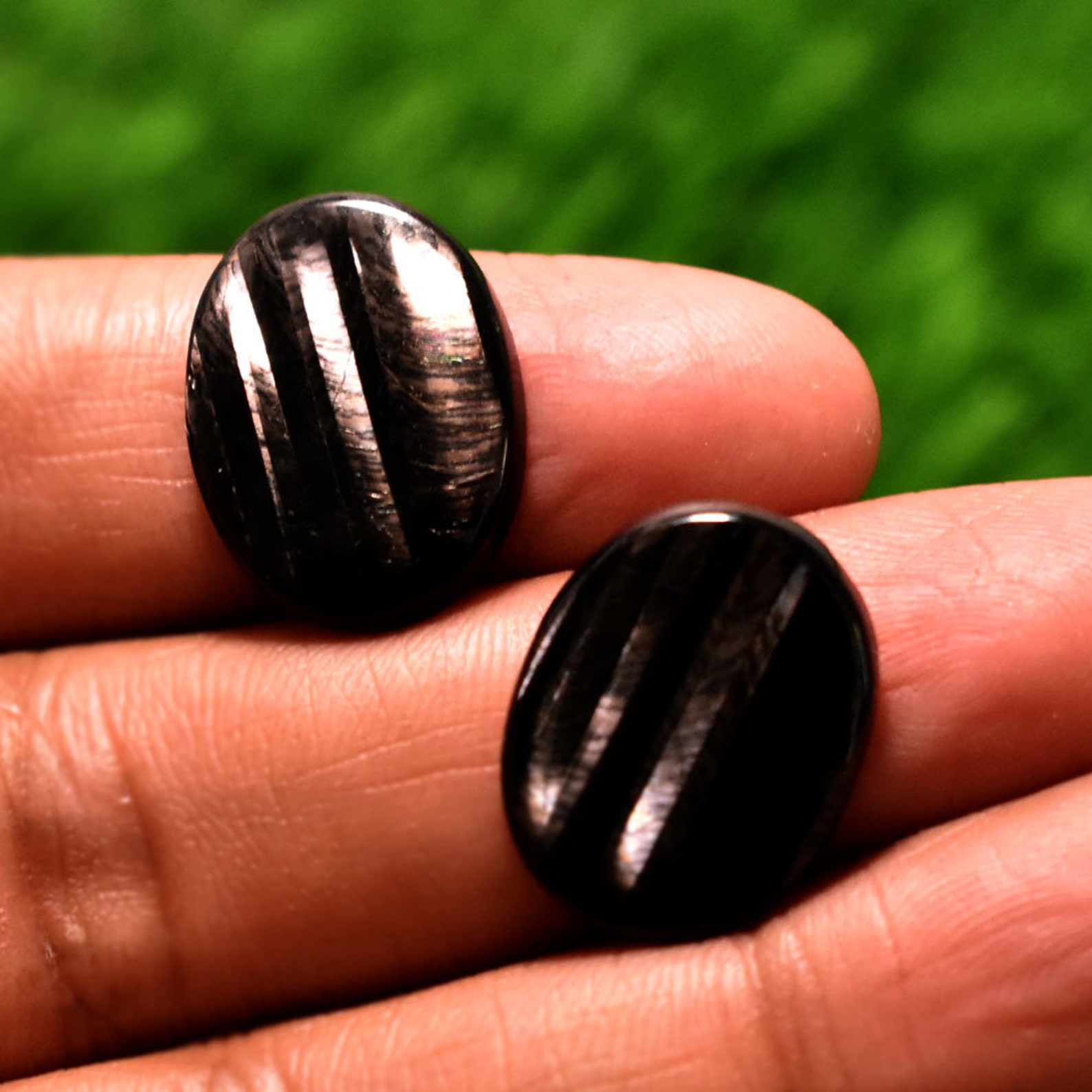 Hypersthene Pair Gemstone Natural Hypersthene Cabochon AAA | Etsy