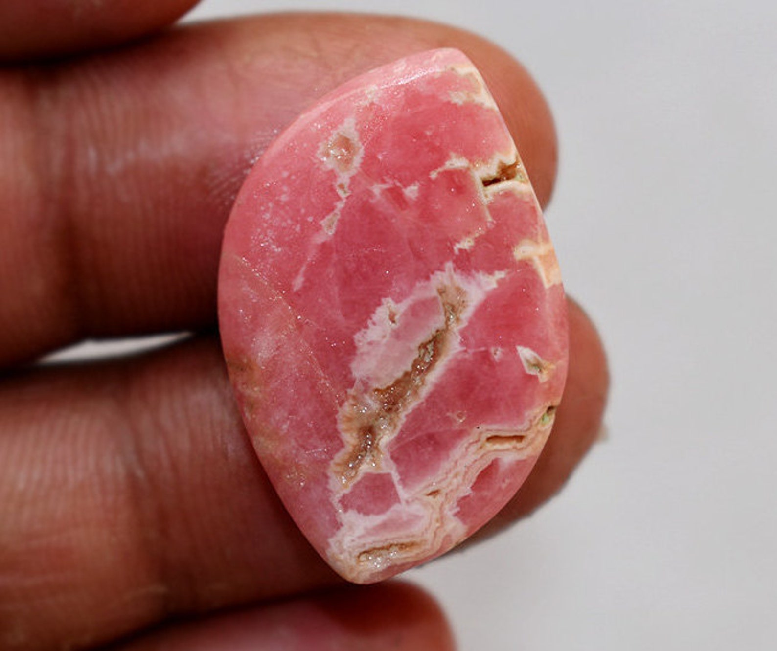 37 Cts Natural Rhodochrosite Gemstone Rhodochrosite Cabochon | Etsy
