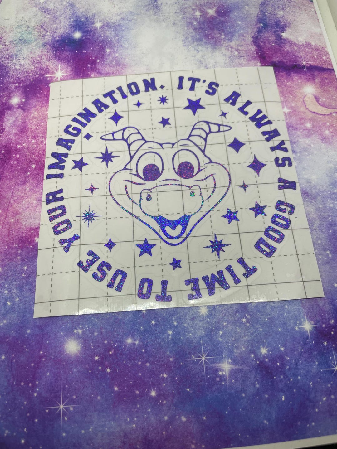 Figment Disney Vinyl Decal ~ Epcot Disney World Dragon Sticker ...
