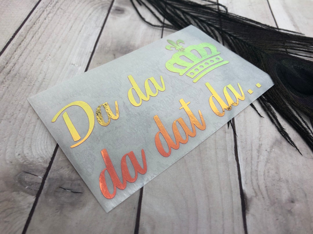 Holographic, Hamilton, King George, Decal, Sticker, Laptop, Car ...