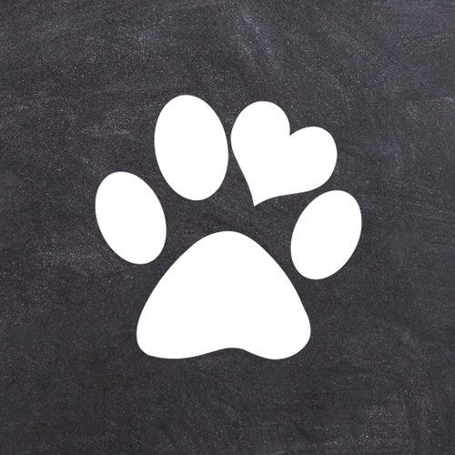 Paw Print Decal Gifts for Dog Lovers Paw Print Car Decal - Etsy