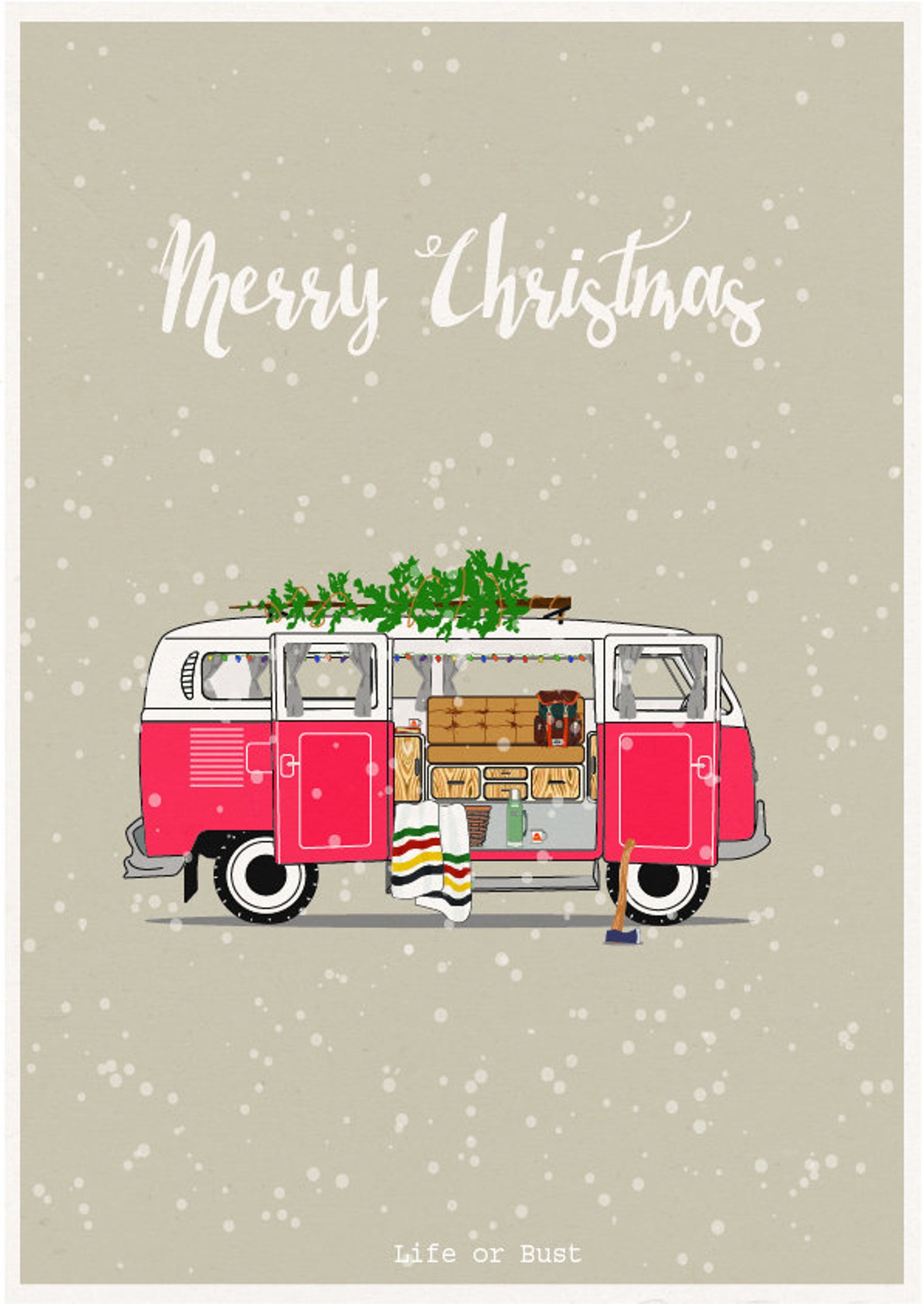 Christmas Camper Van - Etsy