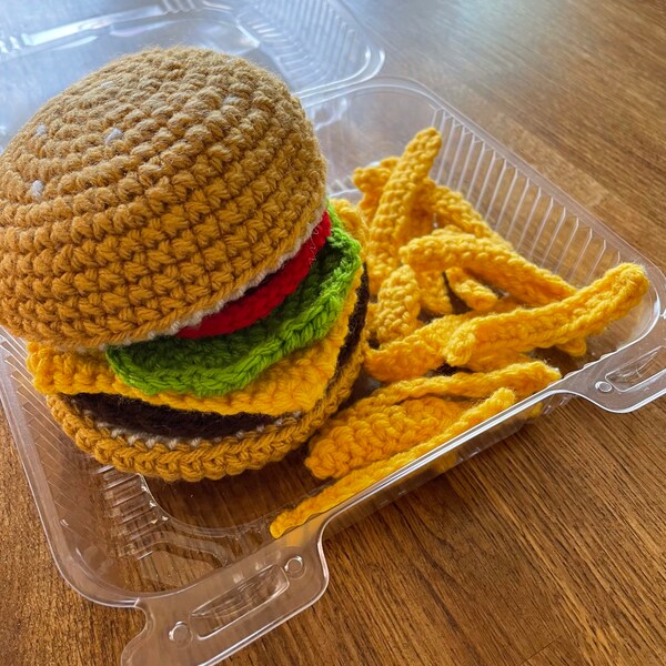 Crochet Cheeseburger - Etsy