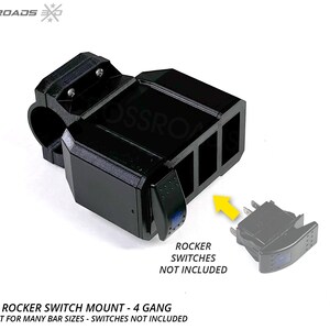Overhead Roll Bar 4-gang Switch Panel: Jeep, RZR, Pioneer - Etsy