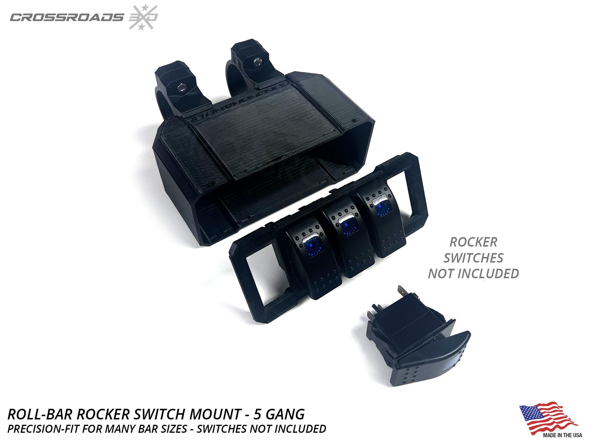 5-gang Overhead Switch Panel: Roll Bar Mount for Jeep, RZR, Pioneer - Etsy