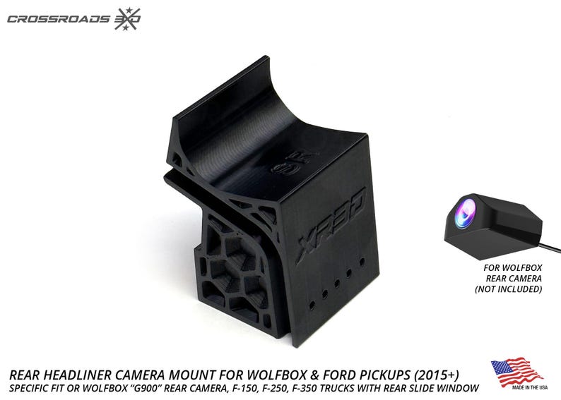Wolfbox Rear Windshield Headliner Camera Mount for Ford F-150, F-250, F ...