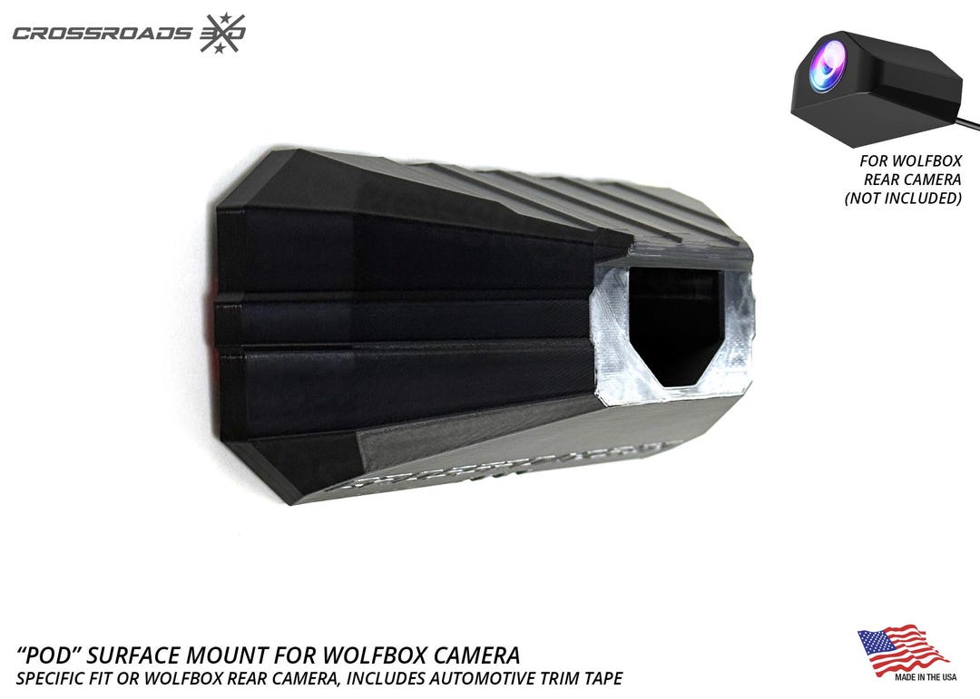 Wolfbox G900 Rear Camera Pod Mount - Adhesive USA Made - Etsy