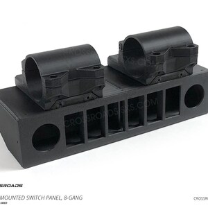 Overhead-mounted Switch Panel, 8-gang for Mount on Any Round Roll Bar ...