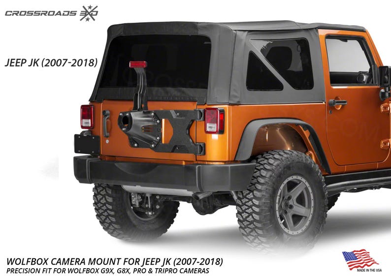 Jeep JK Wrangler Third Brake Light Camera Mount for Wolfbox G8, WDR, G9 ...