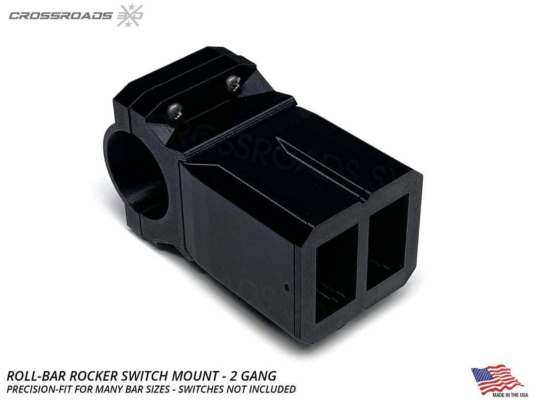 2-gang Roll Bar Switch Panel Mount: Jeep, RZR, Pioneer - Etsy
