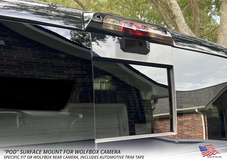 Wolfbox G900 Rear Camera Pod Mount - Adhesive USA Made - Etsy
