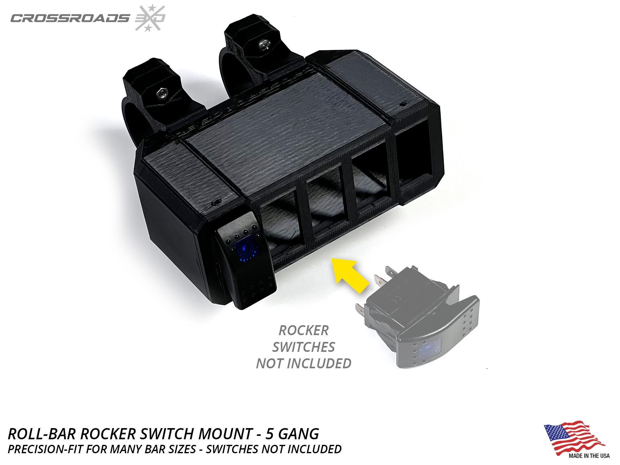 5-gang Overhead Switch Panel: Roll Bar Mount for Jeep, RZR, Pioneer - Etsy