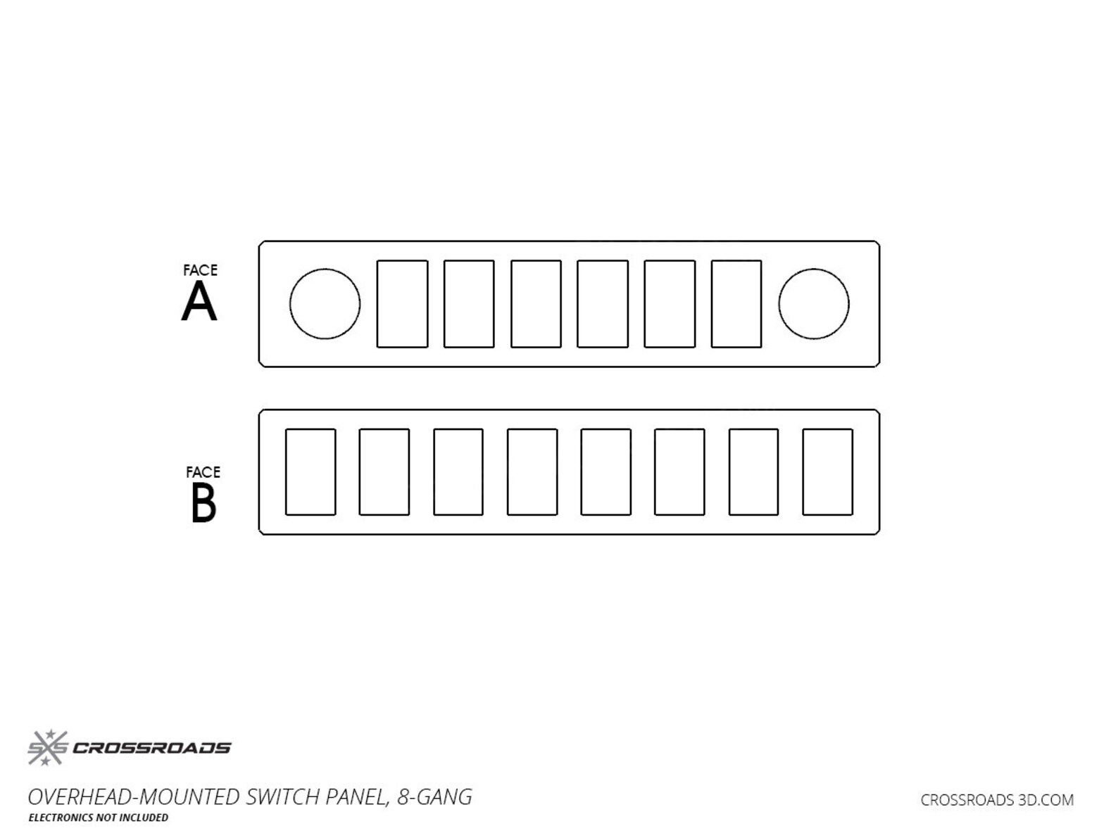 Overhead-mounted Switch Panel 8-gang for Mount on Any Round - Etsy