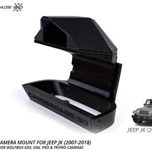 Jeep JK Wrangler Third Brake Light Camera Mount for Wolfbox G8, WDR, G9 ...