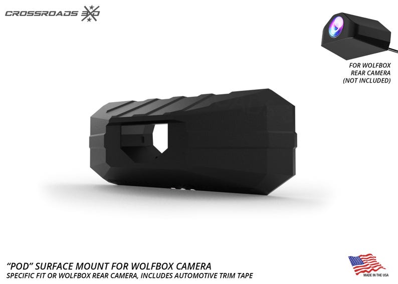 Wolfbox G900 Rear Camera Pod Mount - Adhesive USA Made - Etsy