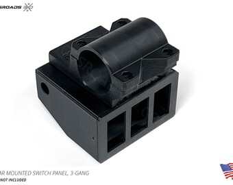 Overhead-mounted Switch Panel, 4-gang for Mount on Any Round Roll Bar ...