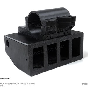 Overhead-mounted Switch Panel, 4-gang for Mount on Any Round Roll Bar ...