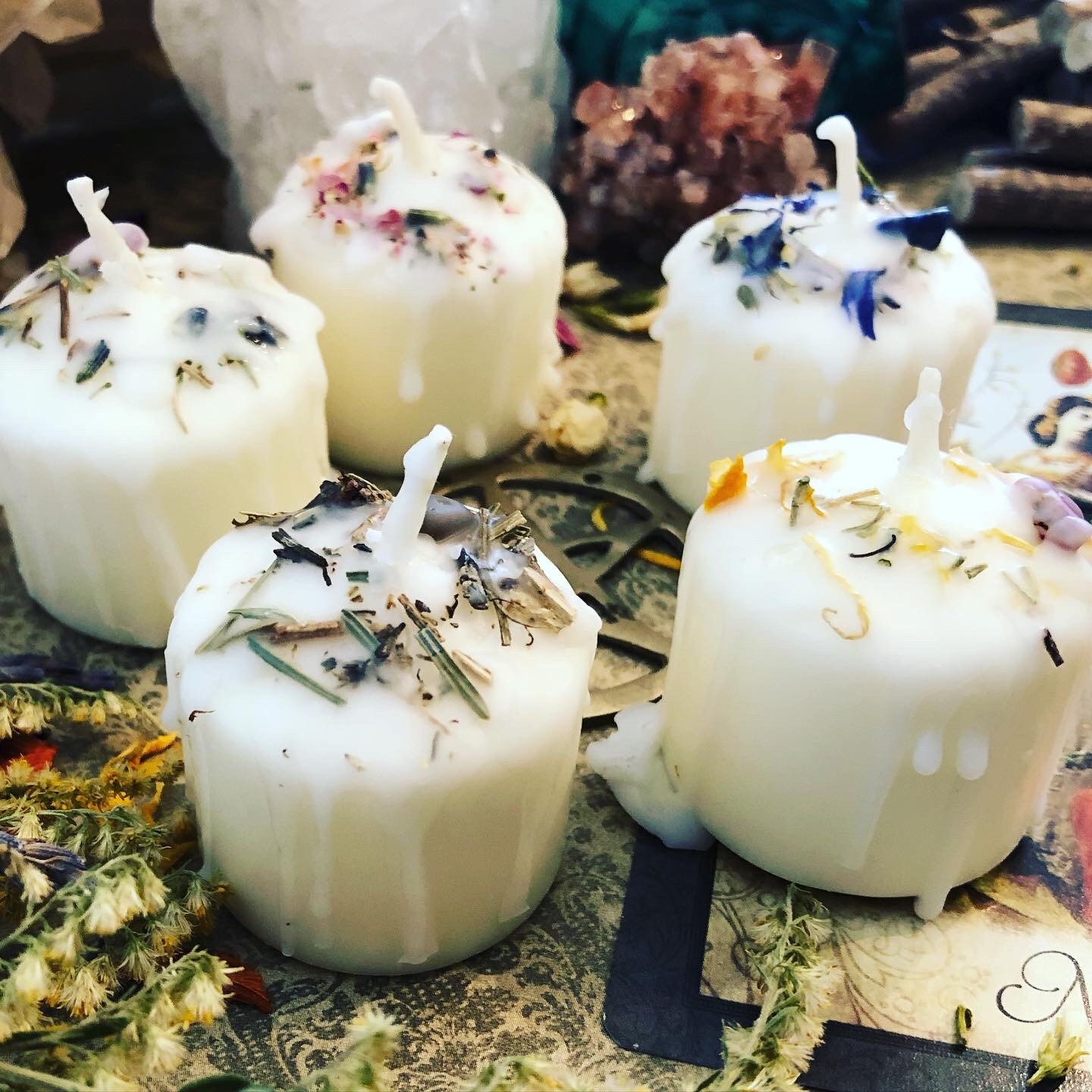 ELEMENTAL Ritual Candles SET 5 Tealight/votives | Etsy