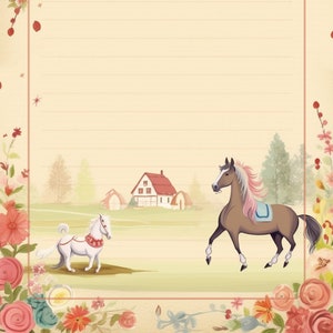 Horse Themed Stationary Set - Etsy