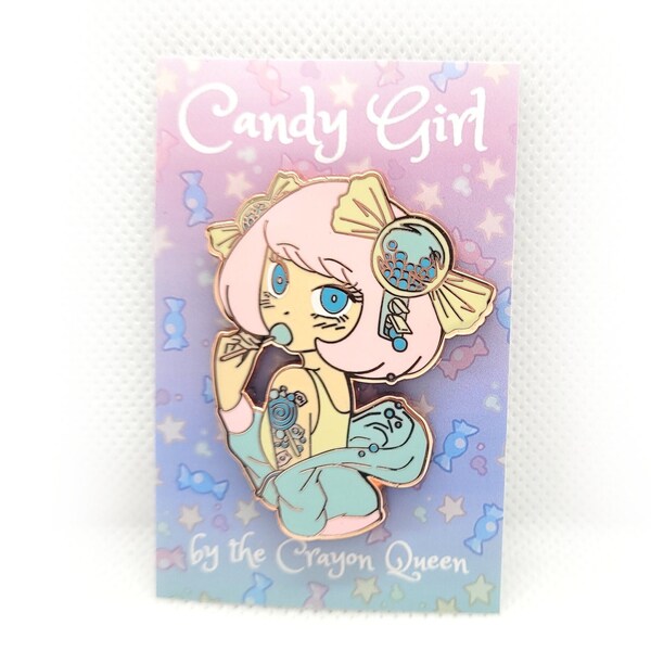Candy Enamel Pin - Etsy
